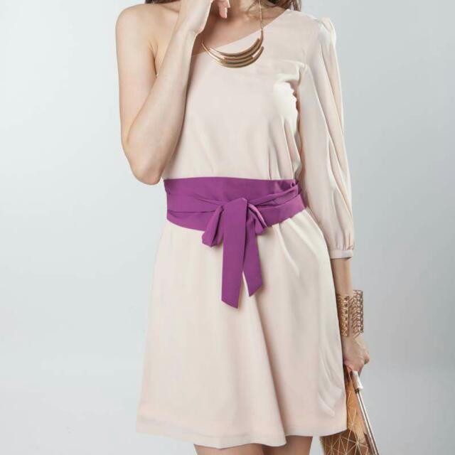 TCL Obi Sash Toga Dress - Light Pink, Women's Fashion, Tops, Sleeveless ...
