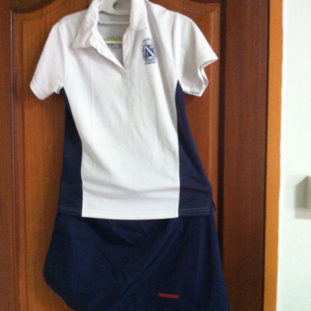 Used. One Set Chij Stc Pe Attire With Skorts , Everything Else on Carousell