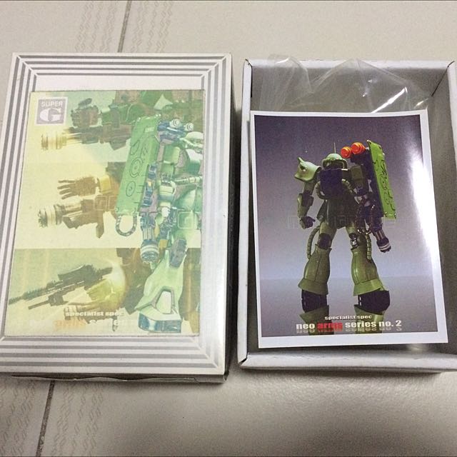 Zaku 1/100 Resin Super G Shield And Gatling Gun Weapon. Nt Gundam ...