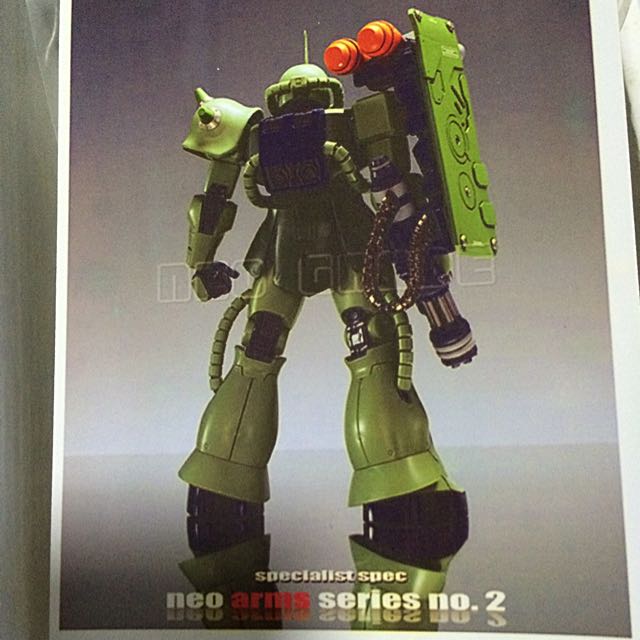 Zaku 1/100 Resin Super G Shield And Gatling Gun Weapon. Nt Gundam ...
