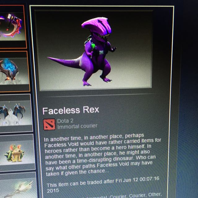 Faceless Rex courier, Hobbies & Toys, Toys & Games on Carousell