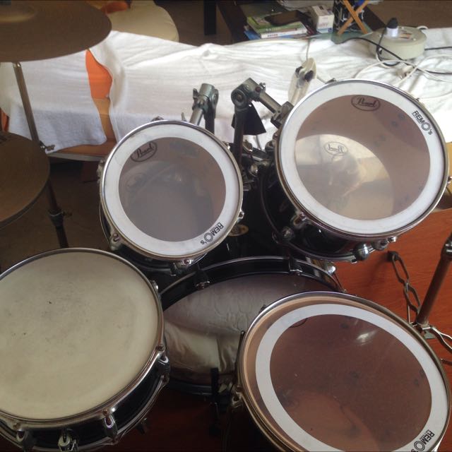 Drum set : Pearl Target, Hobbies & Toys, Music & Media, Musical ...
