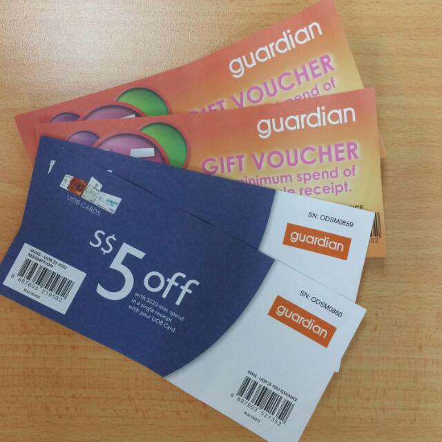 Guardian Voucher $20, Tickets & Vouchers, Vouchers on Carousell