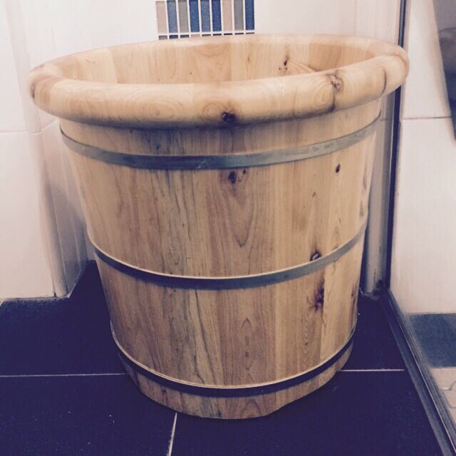 Cedar Wood Cask Foot Reflexology Spa Tub Soak Barrel, Everything Else ...