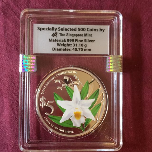 Limited Edition - 1 of Only 50 Pieces Orchid Series Coins Singapore ...