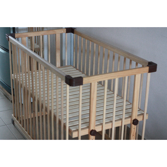 5-in-1 Convertible Baby Cot + freebies, Babies & Kids, Baby Nursery ...