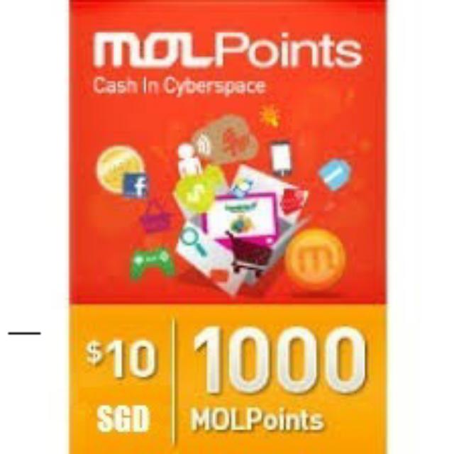 MOL Points Worth SGD $10.00, Hobbies & Toys, Toys & Games on Carousell