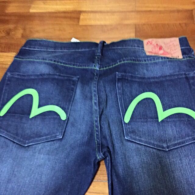 Authentic Evisu Jeans Come With Label, Men's Fashion, Bottoms, Jeans on ...