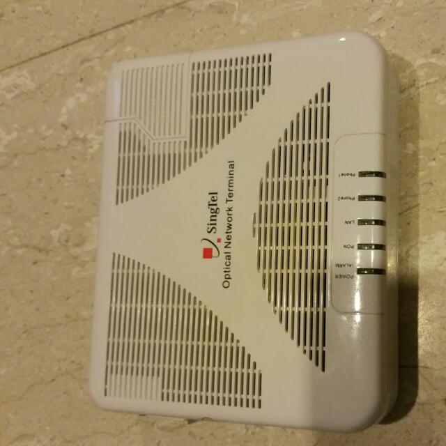 Singtel ONT Optical Network Terminal For Optical Fibre, Electronics on ...