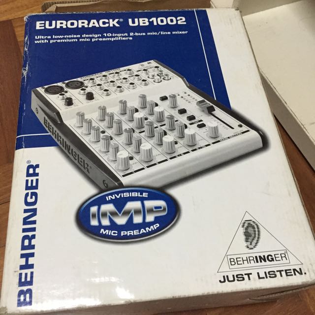 Behringer Eurorack UB1002 Preamp Mixer, Audio, Soundbars, Speakers ...