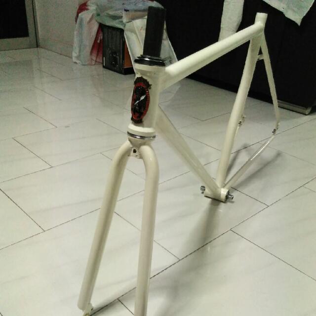(Fixie) Backward Circle Pursuit Frame With Fork., Sports Equipment ...