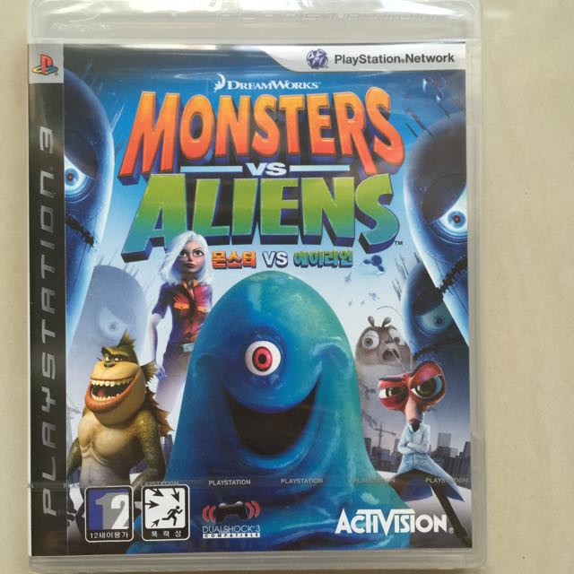 PS3 Monsters Vs Aliens, Hobbies & Toys, Toys & Games on Carousell