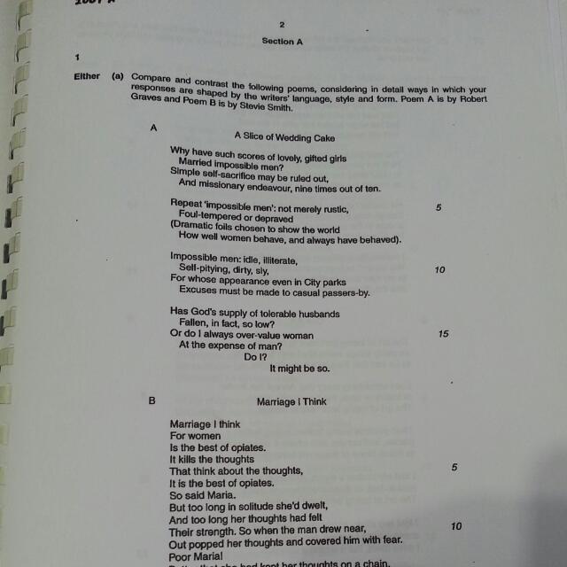 A LEVELS H2 LITERATURE COMPLETE POEM COMPARISON BUNDLE, Hobbies & Toys ...