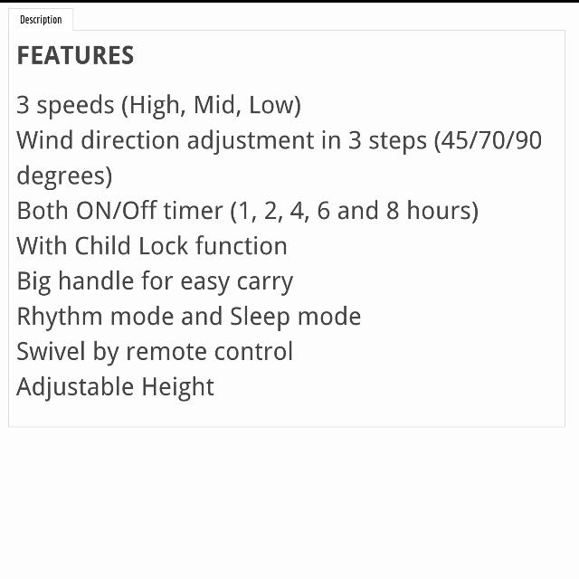 Hitachi Electric Fan ESP-60SG 30cm, TV & Home Appliances, Air Purifiers ...