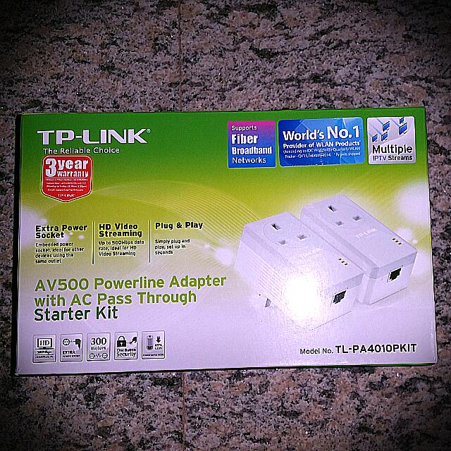 TP-Link AV500 Powerline Adapter, Computers & Tech, Parts & Accessories ...