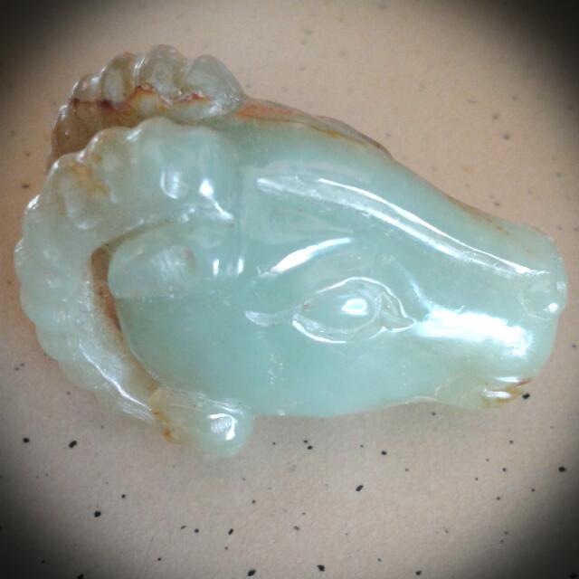 Goat Head Chinese Jade, Women's Fashion, Jewelry & Organisers, Precious ...