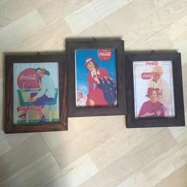 Coca Cola Antique Picture Frames, Hobbies & Toys, Memorabilia ...