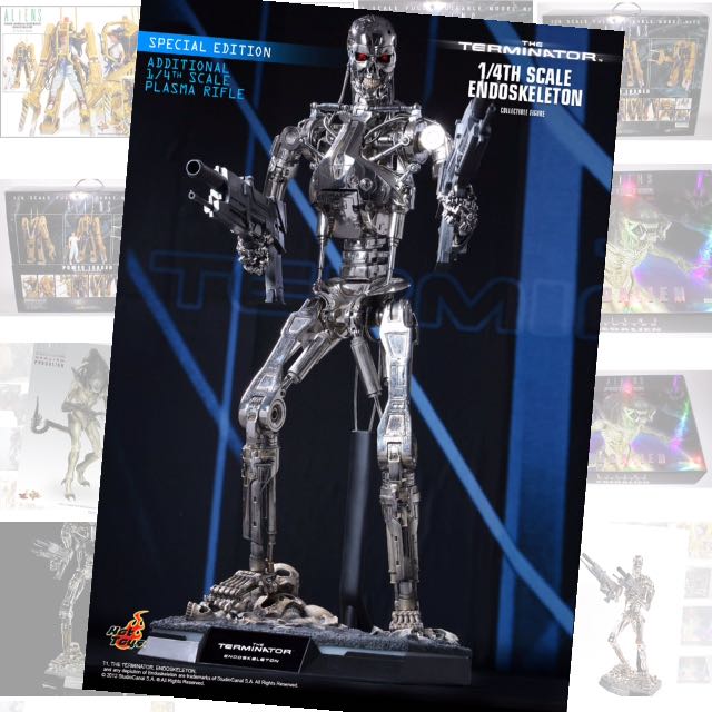 Hot Toys Terminator - 1/4 scale Figure: T-800 Endoskeleton (Special ...
