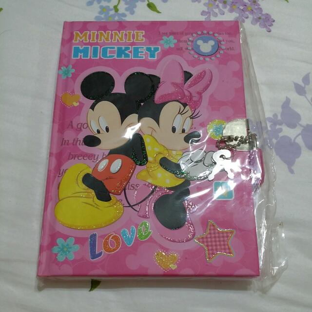 Mickey And Minnie Mouse Notebook, Babies & Kids, Babies & Kids Fashion ...