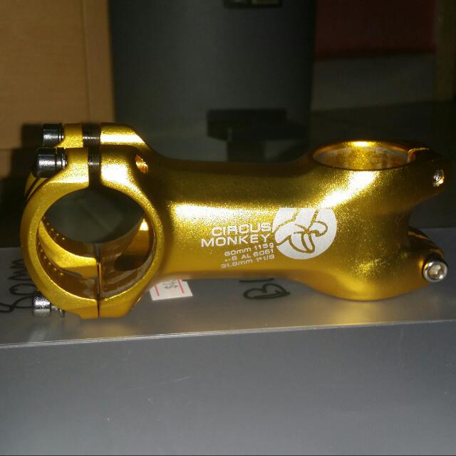 Circus Monkey 80mm Gold Mtb Stem, Sports Equipment, Bicycles & Parts ...