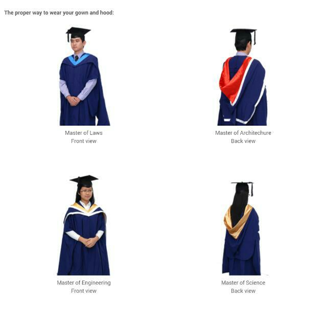 NUS Masters - Hood For Graduation Robe, Everything Else on Carousell