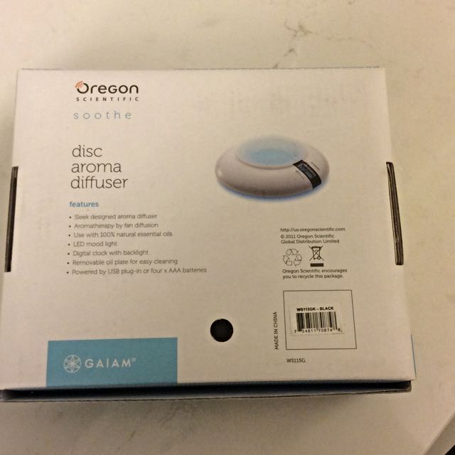 Oregon Scientific Disc Aroma Diffuser, Furniture & Home Living, Home ...