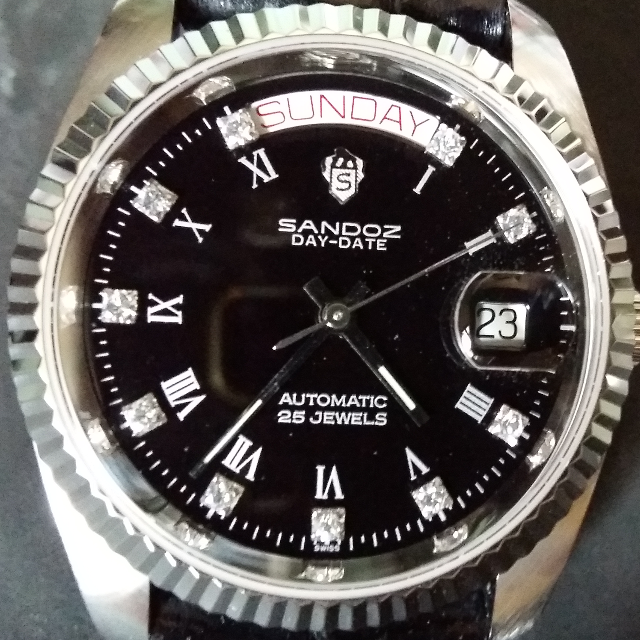 SANDOZ AUTOMATIC DAY/DATE WITH SWISS MADE AUTHENTIC, Mobile Phones ...