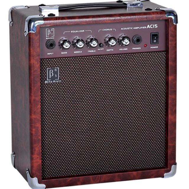 Beta Aivin Compact Acoustic Guitar Amplifier - 15 Watts, Hobbies & Toys ...