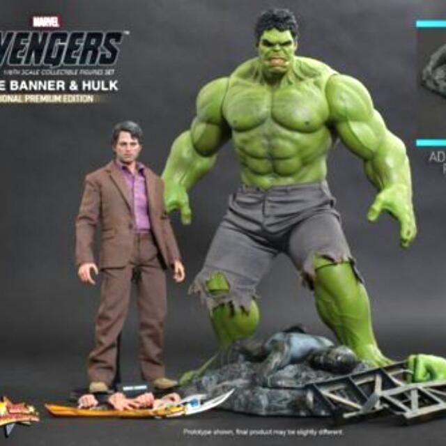 Hot Toys MMS 230 The Avengers Bruce Banner & Hulk Regional Premium ...