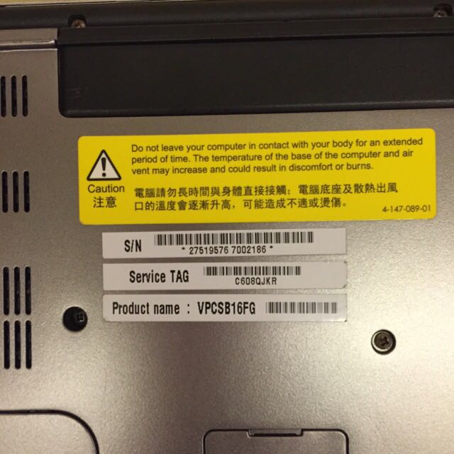 Sony Vaio Model PCG - 41213W (silver), Computers & Tech, Parts ...