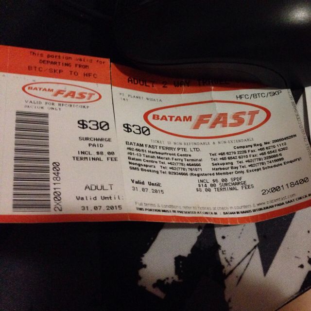 Batam Fast Ticket, Tickets & Vouchers, Local Attractions & Transport on ...