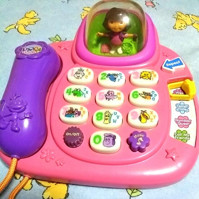 VTECH Dora the Explorer Educational Animated Telephone, Hobbies & Toys ...