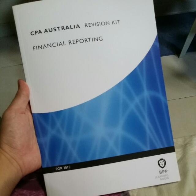 CPA Australia 2015 Revision Kit - Financial Reporting, Hobbies & Toys ...