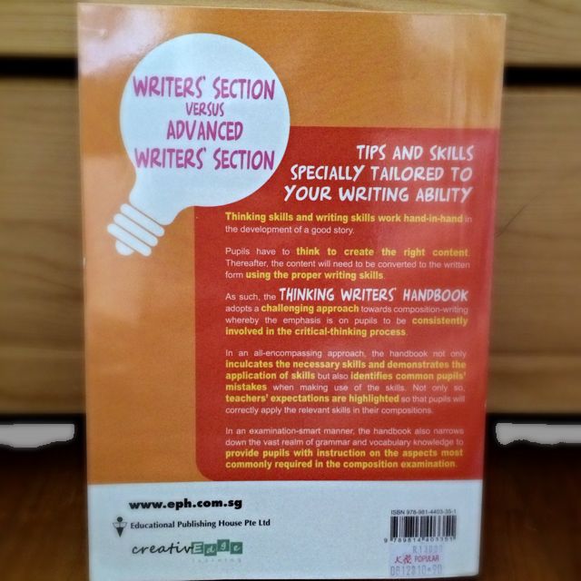 P1 English Composition Guide - Thinking Writers' Handbook, Hobbies ...