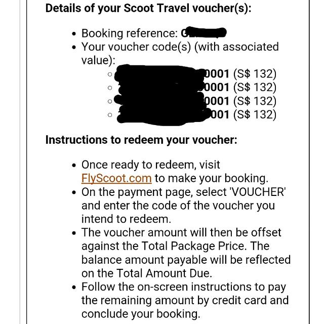 SCOOT Flight Voucher, Tickets & Vouchers, Vouchers on Carousell