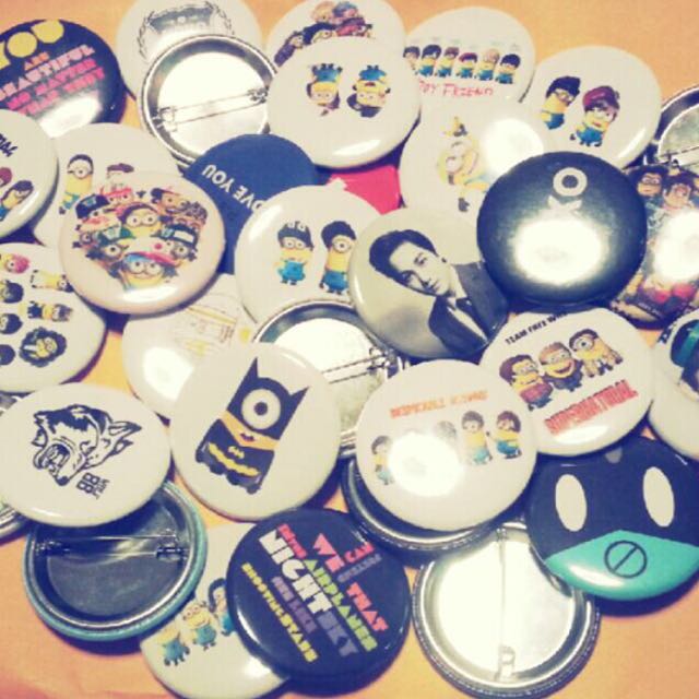 Customisable Pin Badges, Hobbies & Toys, Stationery & Craft, Handmade ...