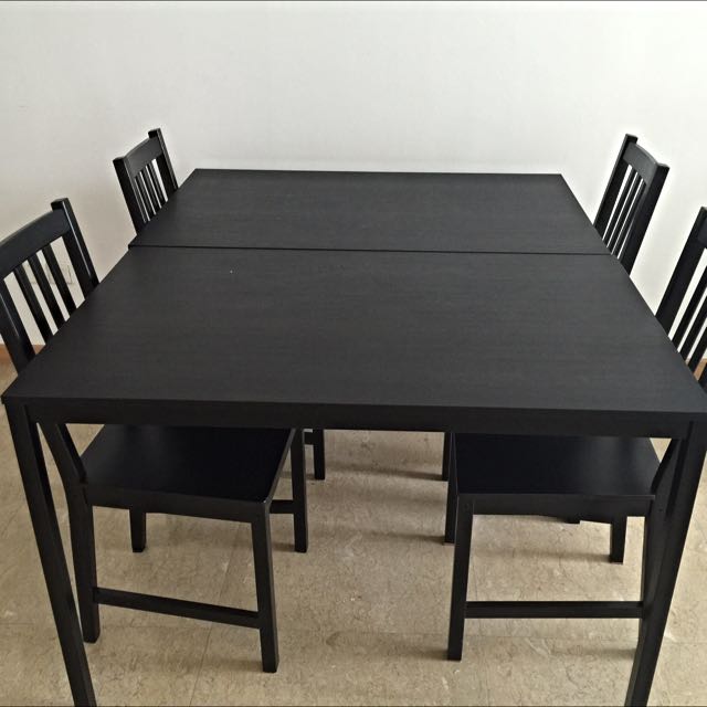 IKEA Tables And 4 Chairs (2 Identical Tables), Furniture & Home Living ...