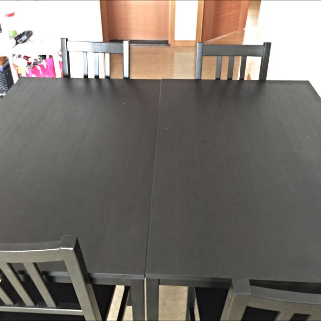 IKEA Tables And 4 Chairs (2 Identical Tables), Furniture & Home Living ...