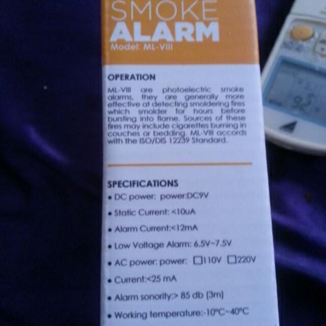 Smoke Alarm ML-VIII Maple Leaf Fire Safety Hazard , Everything Else on ...