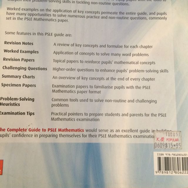 The Complete Guide To PSLE Mathematics, Hobbies & Toys, Books ...