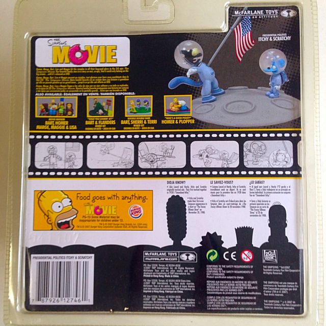 The Simpsons Movie: Itchy & Scratchy, Hobbies & Toys, Toys & Games on ...