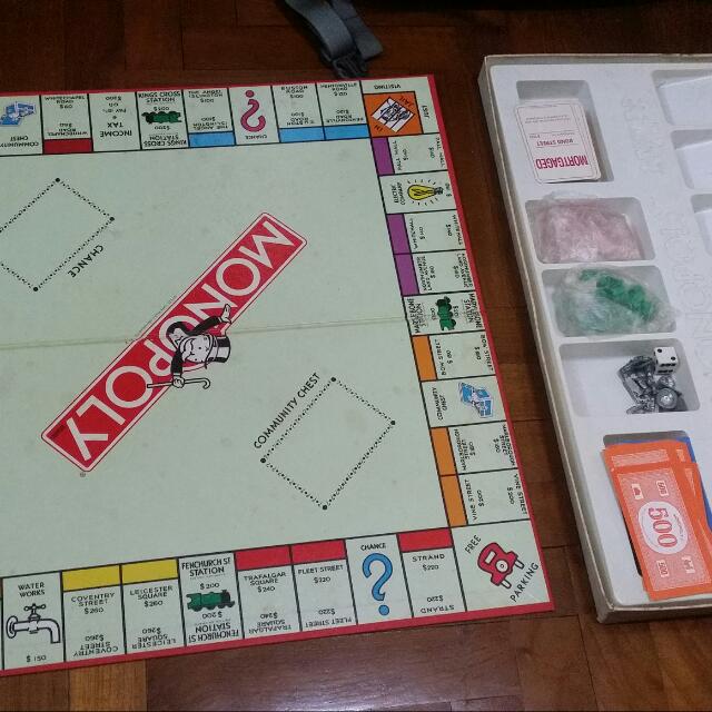 Vintage Original Monopoly Set, Hobbies & Toys, Toys & Games on Carousell