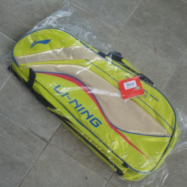 Brand New Li Ning Badminton Bag, Sports Equipment, Sports & Games ...