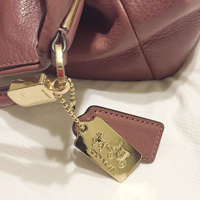 COACH MADISON SMALL PHOEBE SHOULDER BAG IN LEATHER - Rouge, Luxury ...