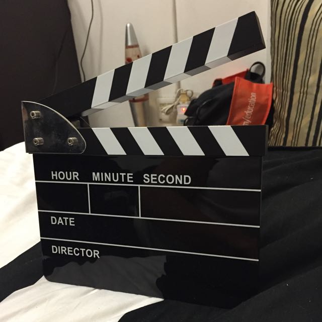 Film Clapper Digital Clock (RESERVED), Furniture & Home Living, Home ...