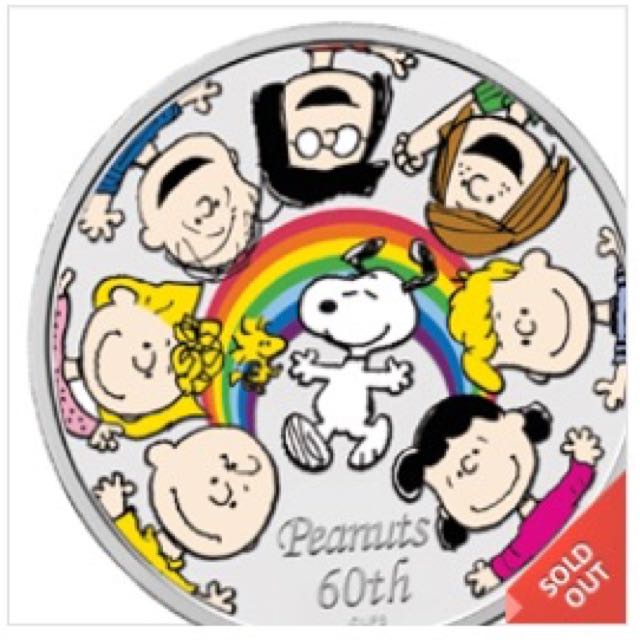Peanuts 60th Anniversary 5Oz pure silver coin Snoopy, Luxury, Bags ...