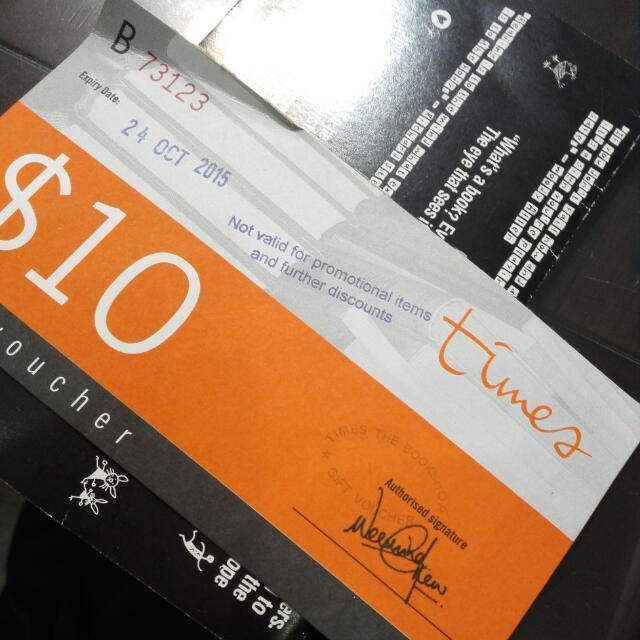 Times 10 dollar voucher, Tickets & Vouchers, Vouchers on Carousell