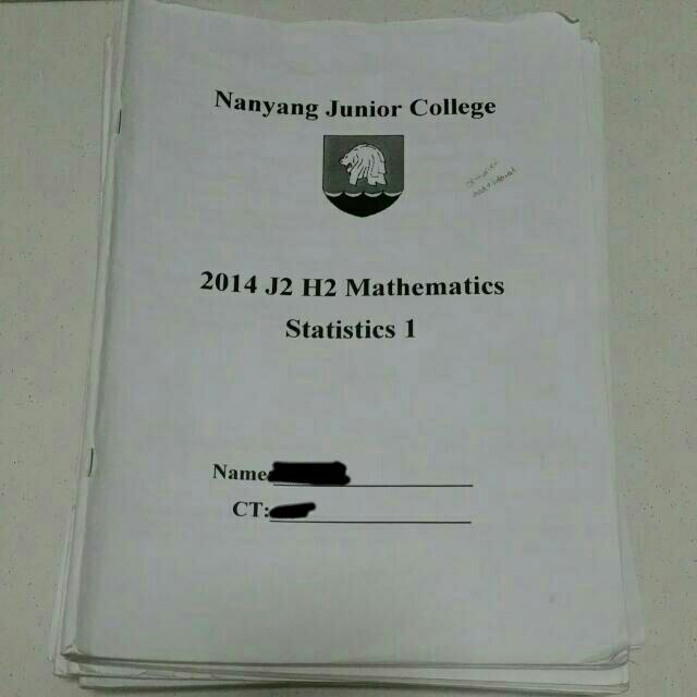 Full Set NYJC H2 Maths Lecture Notes, Hobbies & Toys, Books & Magazines ...