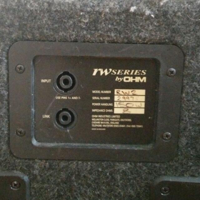 OHM 12" Wedge Speaker , Audio, Soundbars, Speakers & Amplifiers on ...