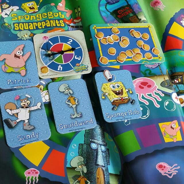 Authentic Spongebob Square Pants Board Games By NICKELODEON, Hobbies ...